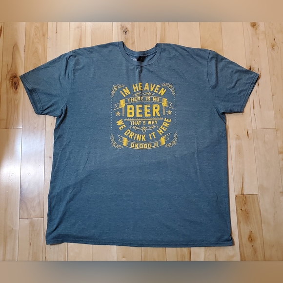 Shirts | Green Lake Okoboji Beer Tshirt Xxl | Poshmark